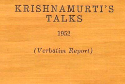 Talks By Krishnamurti 1929 - 1956 | Theosophy World